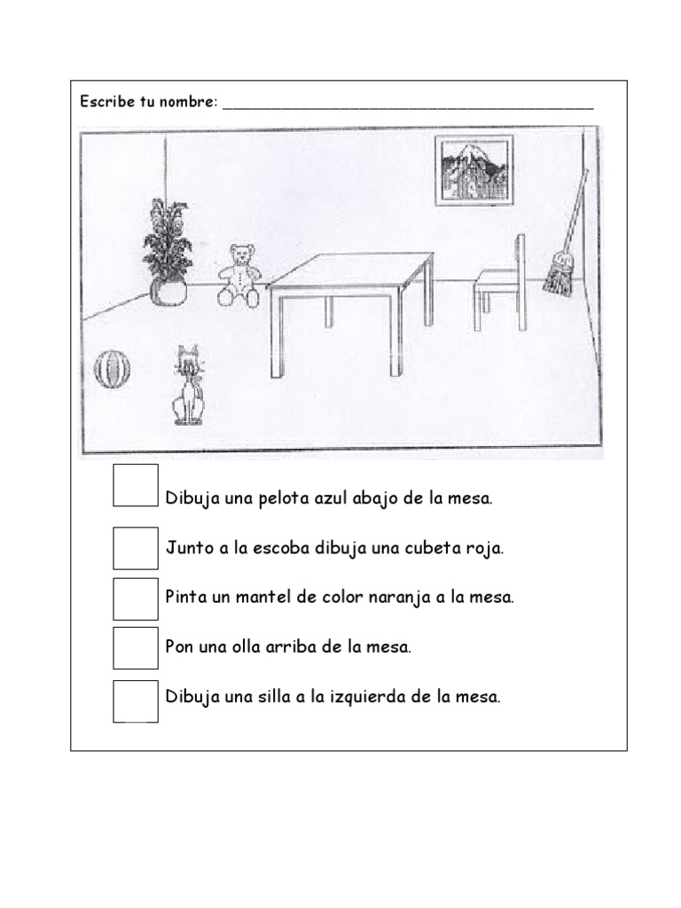 Español - Seguimiento de Instrucciones | PDF