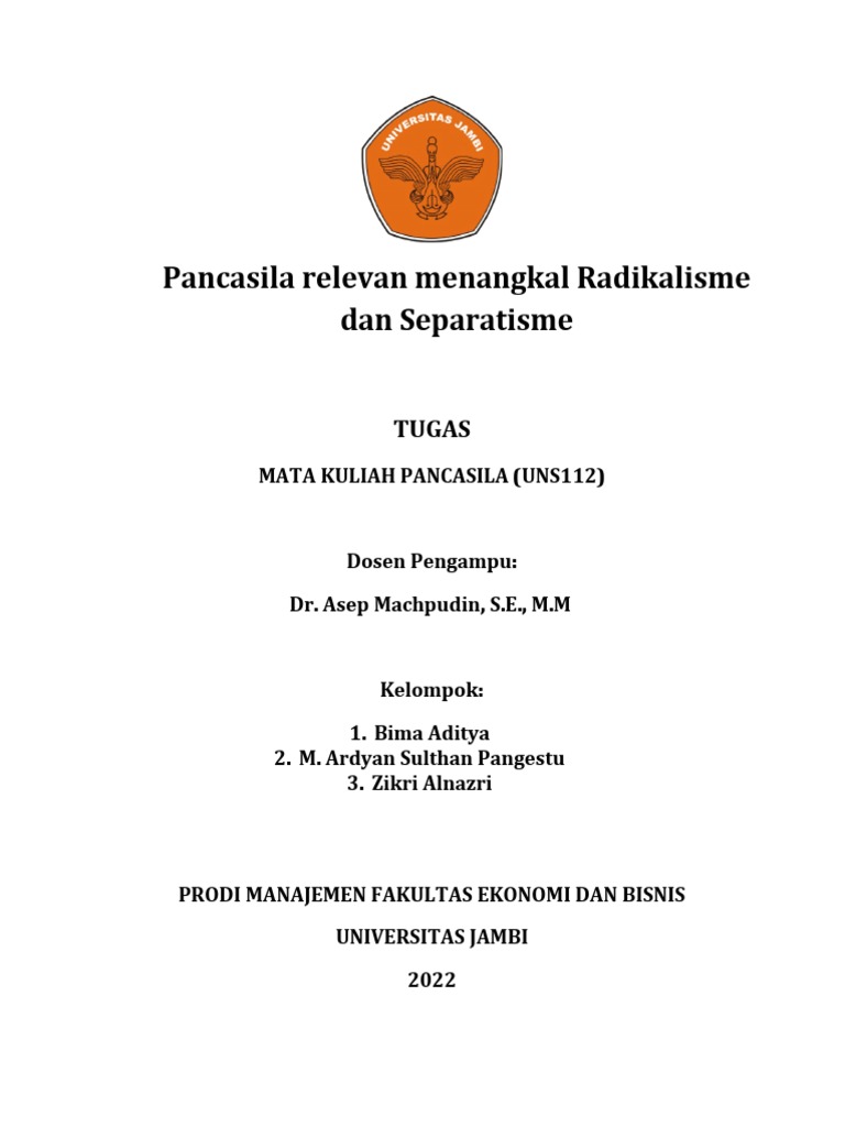 Pancasila Relevan Menangkal Radikalisme Dan Separatisme | PDF