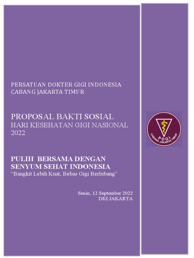 Proposal Baksos WOHD 2022 SDN Malaka Jaya 05 Dan 08 | PDF