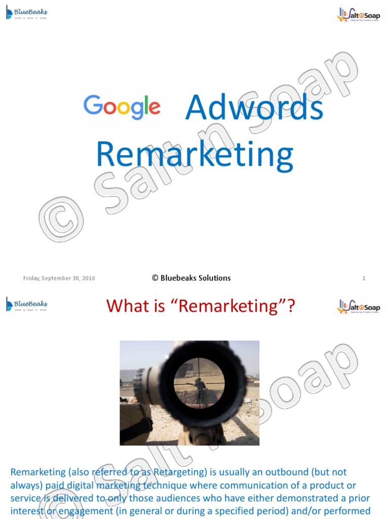 Google Adwords - Remarketing - Session 11-12 | PDF | Websites | Marketing