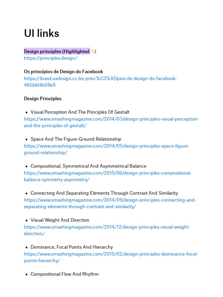UI UX-links | PDF | Aesthetics | Psychology