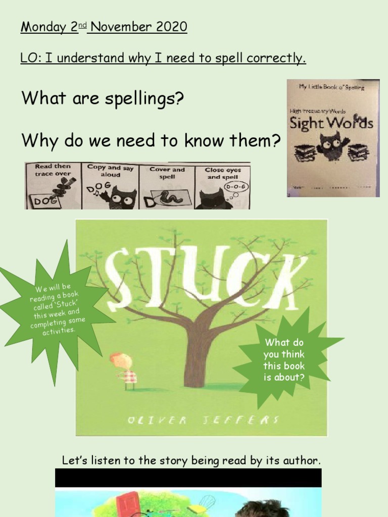 Day 1 Stuck by Oliver Jeffers | PDF