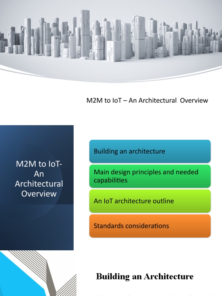 M2M To IoT-An Architectural Overview | PDF | Internet Of Things | Computer Network