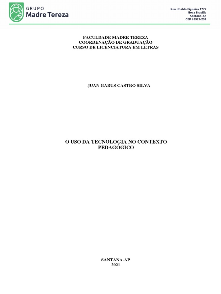 Pré Projeto Tcc Finalizado Pdf Tecnologia Da Informação E