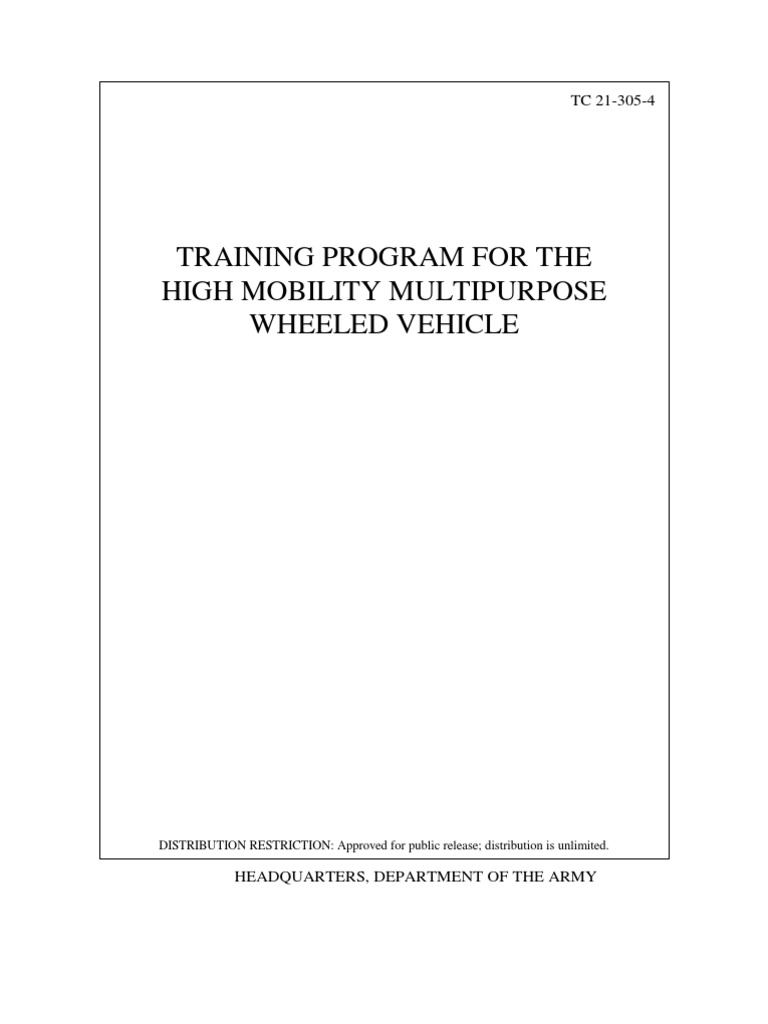 HMMWV Driver Training | PDF | Risk | Risk Management