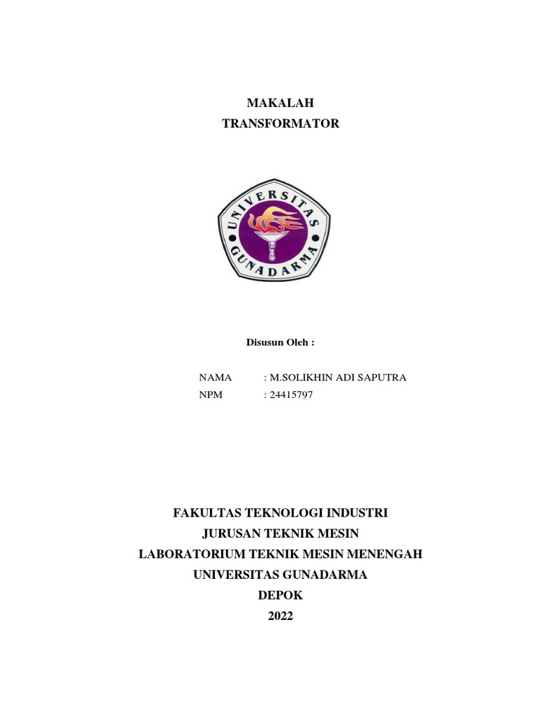 Makalah Transformator | PDF