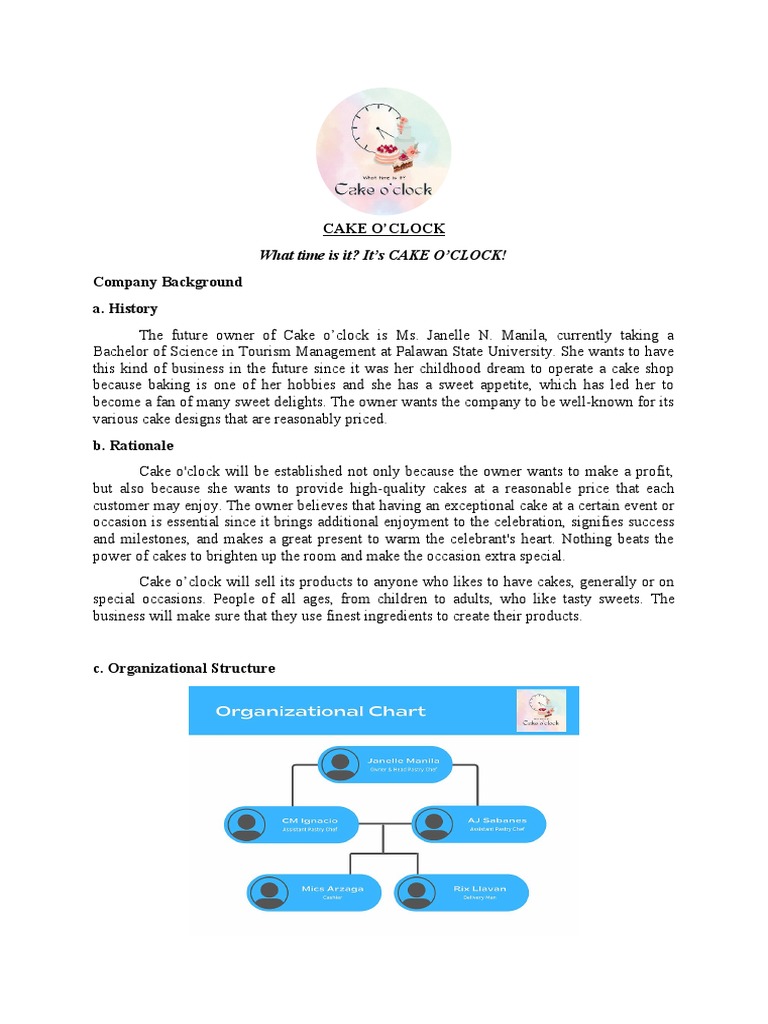 Cake O'Clock: Quality Cakes for All | PDF | Profit (Economics) | Pricing