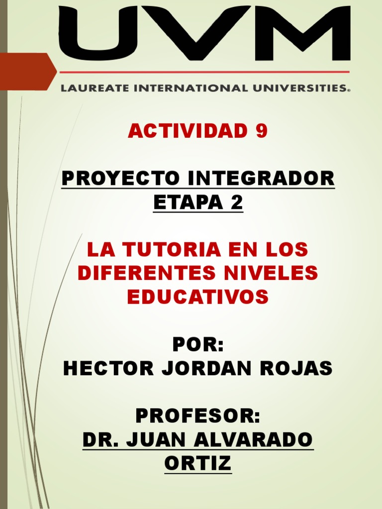 Actividad 9: Proyecto Integrador Etapa 2 | PDF | Educación primaria