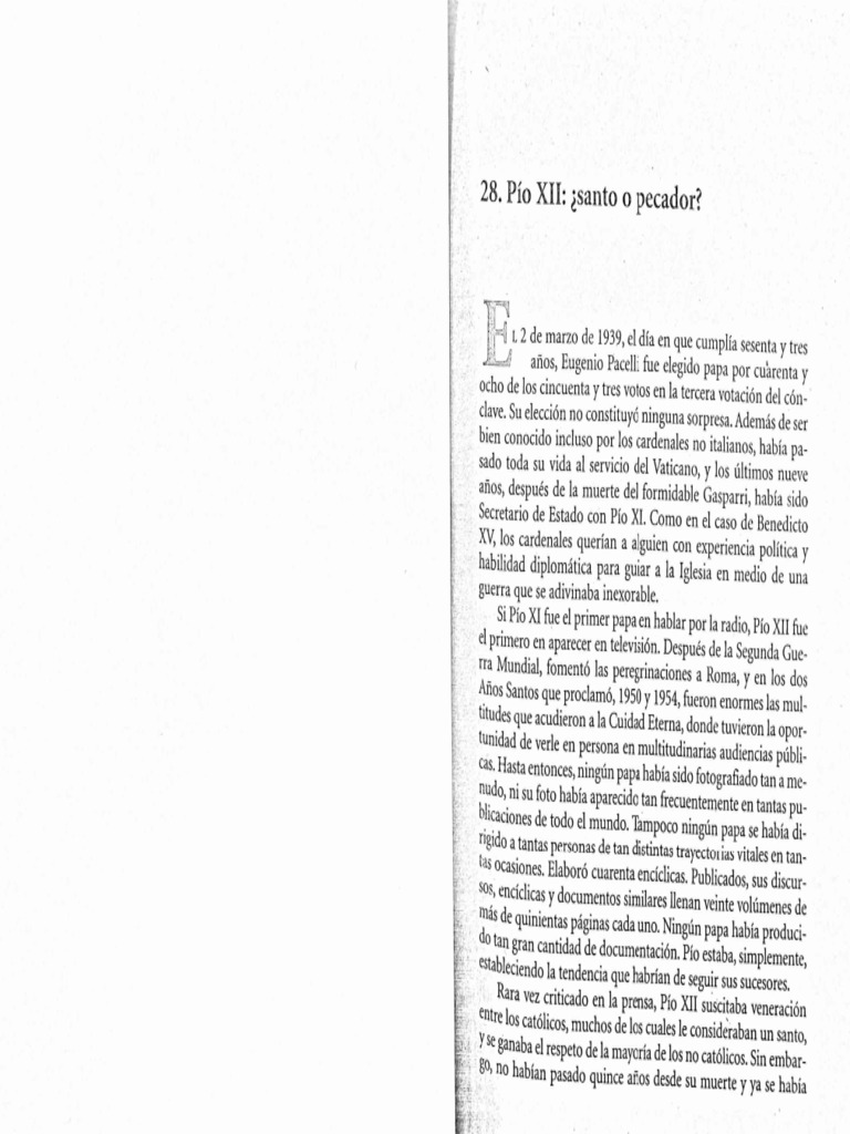 O'Malley J., Pio XII Santo o Pecador - , Pp.311-319 | PDF