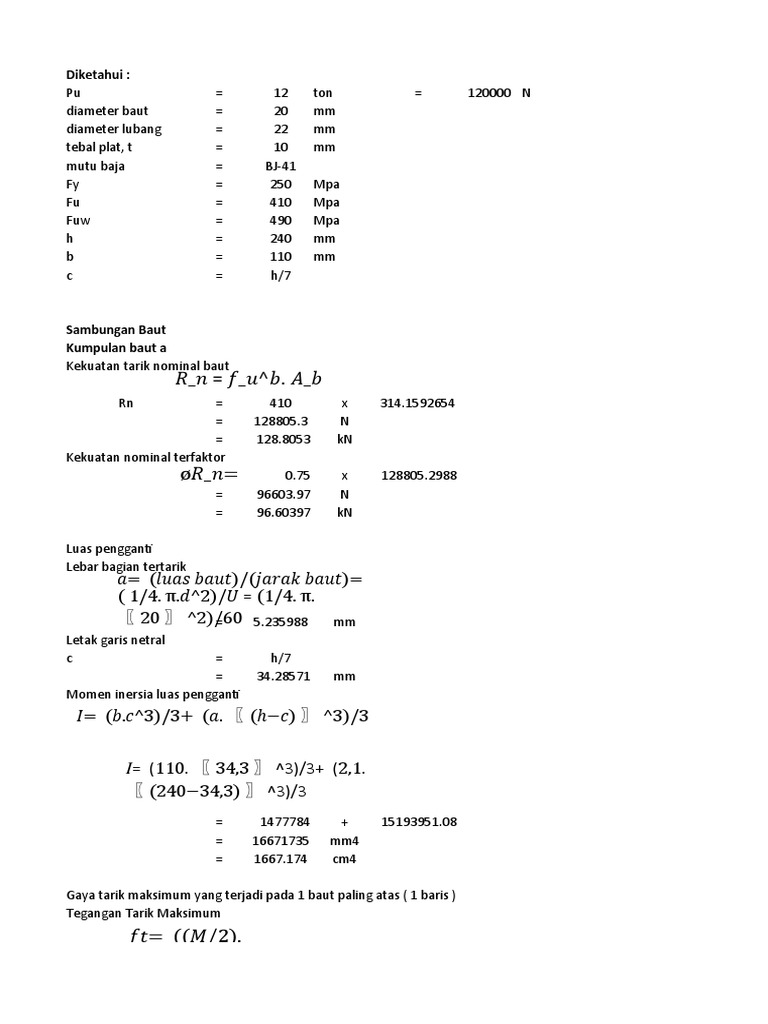 SBA 2 Gabungan Balok Kolom Fix | PDF