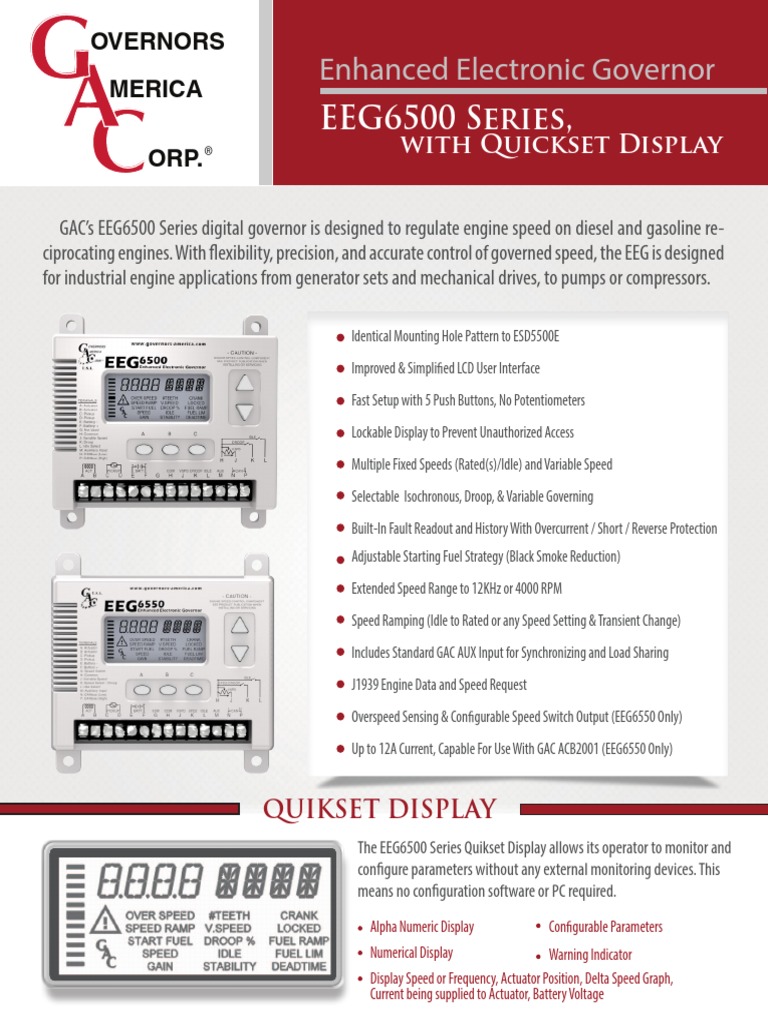 GAC EEG6500 Series | PDF | Engines | Switch