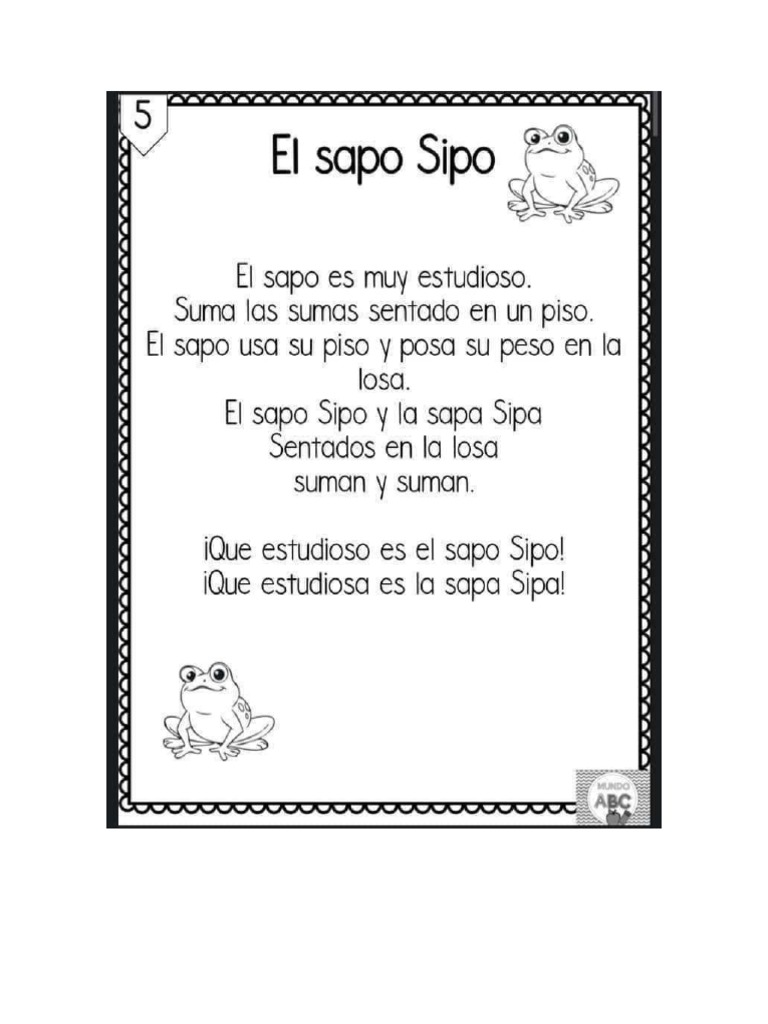Text El Sapo Sipo | PDF