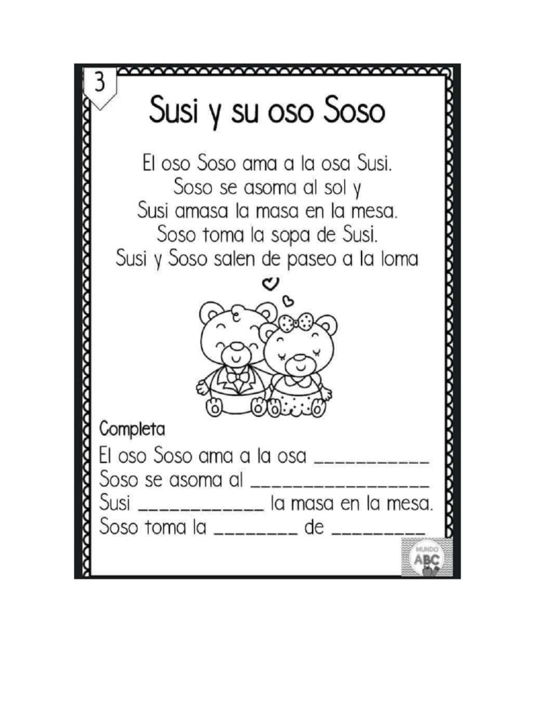 Text Susi y Su Oso Soso | PDF