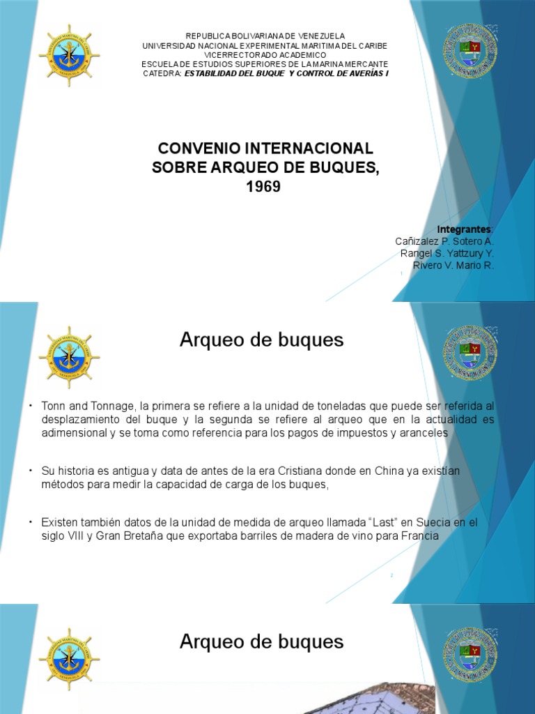 Convenio Internacional Sobre Arqueo | PDF | Envío | Buques