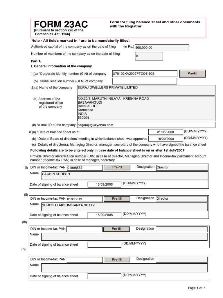 Form 23AC 231208 OCT | Download Free PDF | Loans | Deferred Tax