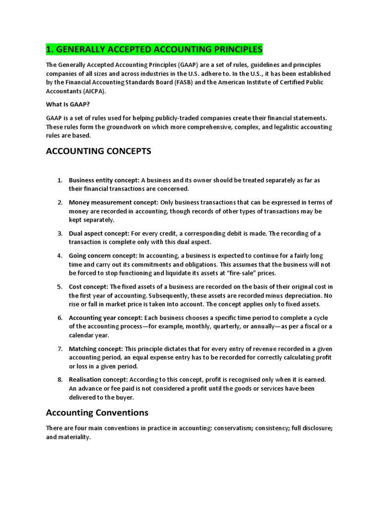 Frsa Theory Notes Unit I | PDF | Debits And Credits | Accounting