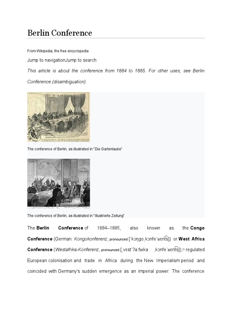 Berlin Conference | PDF | Europe | Empire