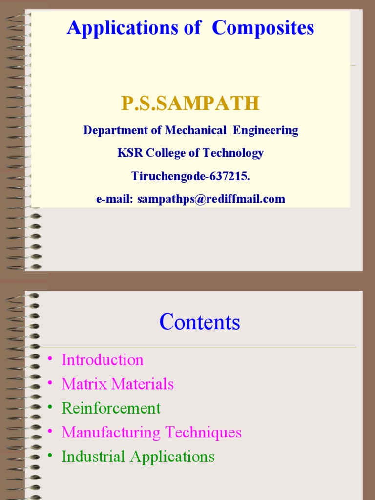 Applications Overview | PDF | Composite Material | Fibers