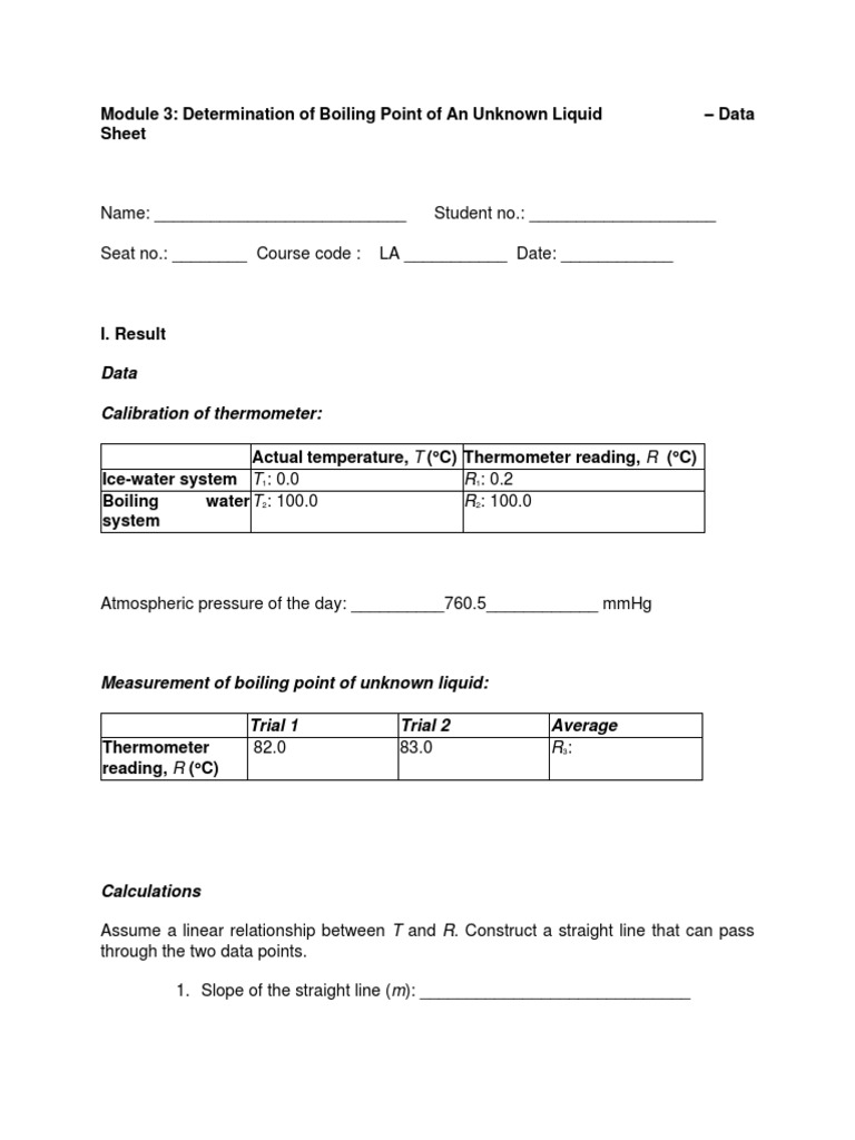 CHEM1050 Module3 Rawdata | PDF