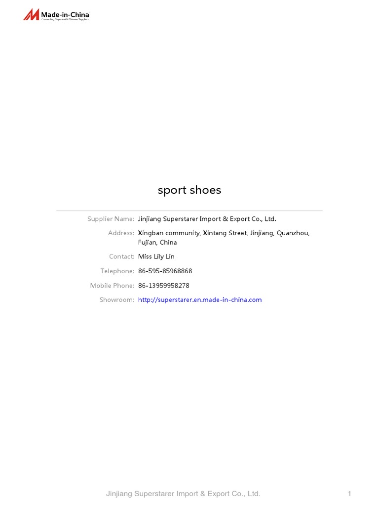 Sport Shoes | PDF | Sneakers | Shoe