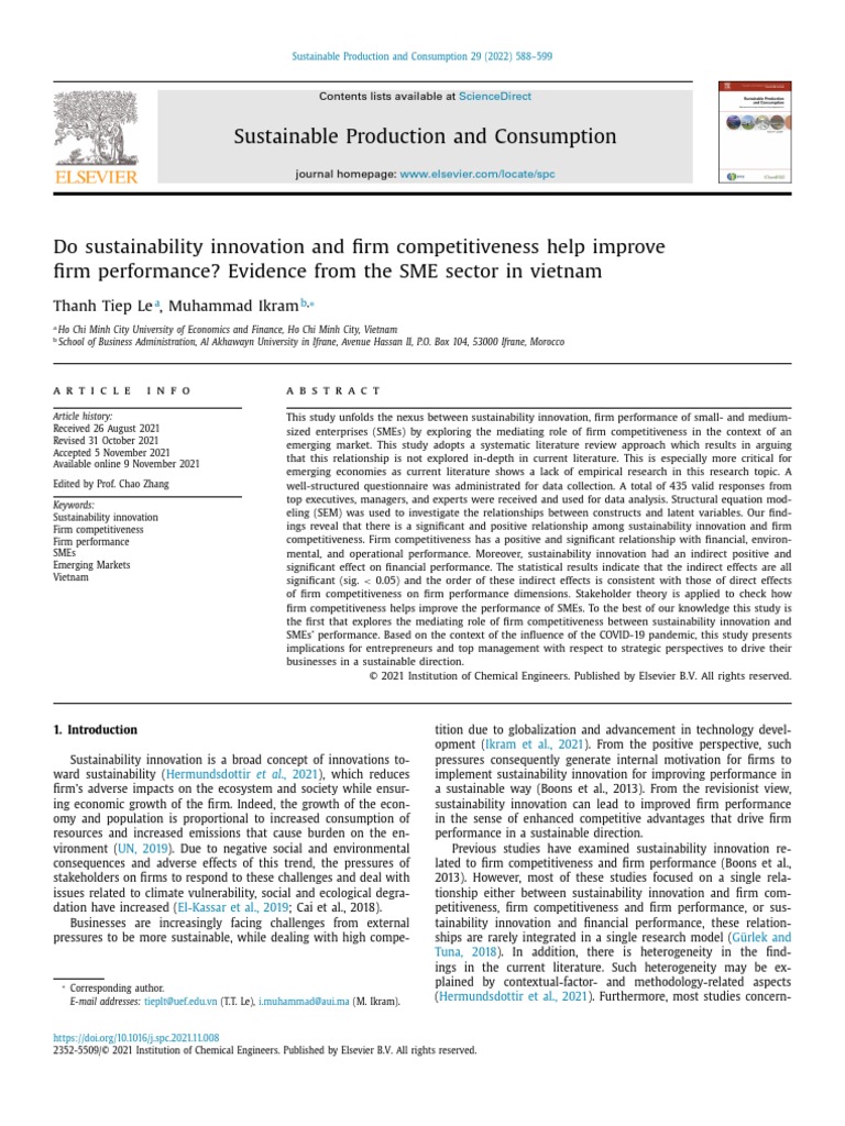 Do Sustainability Innovation | PDF | Structural Equation Modeling | Innovation