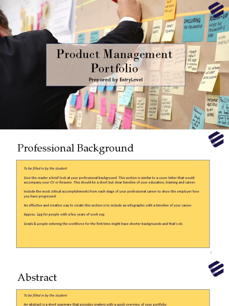 Product Management Portfolio Guide | PDF | Market (Economics) | Retail