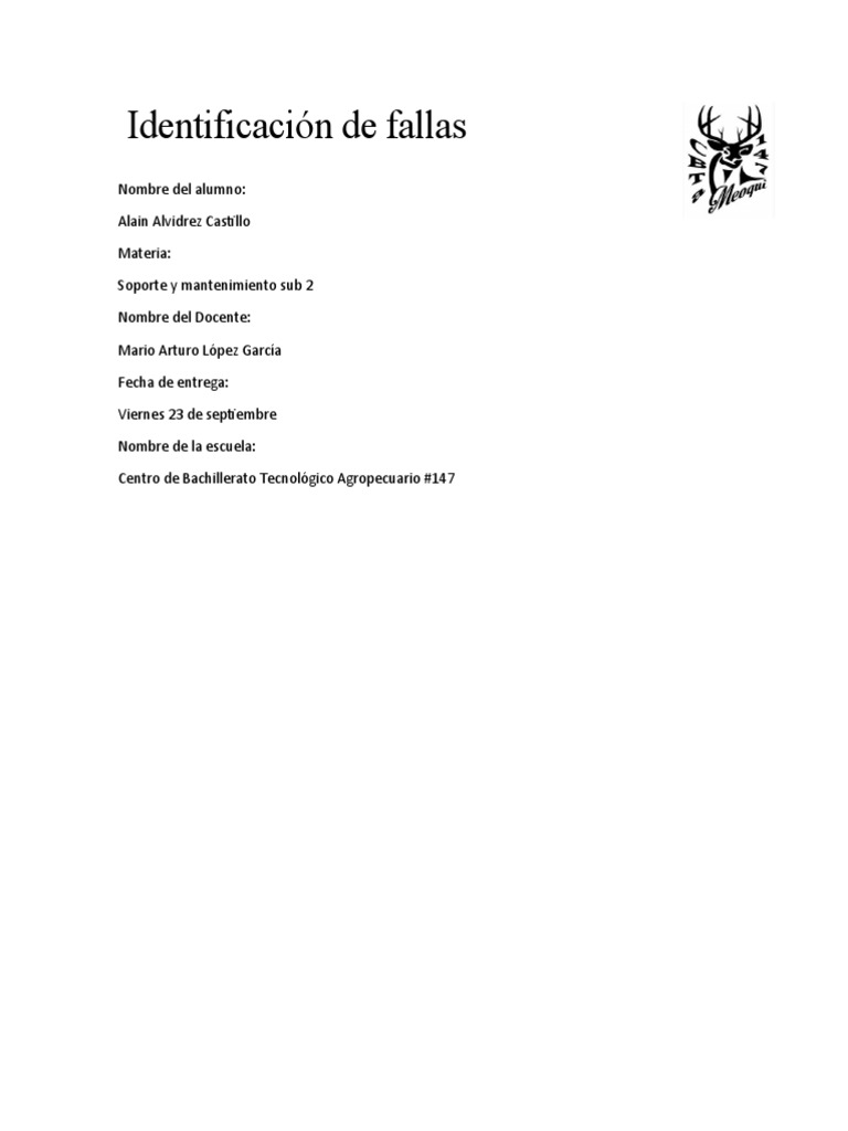 Identificación de Fallas | PDF | Bios | Microprocesador