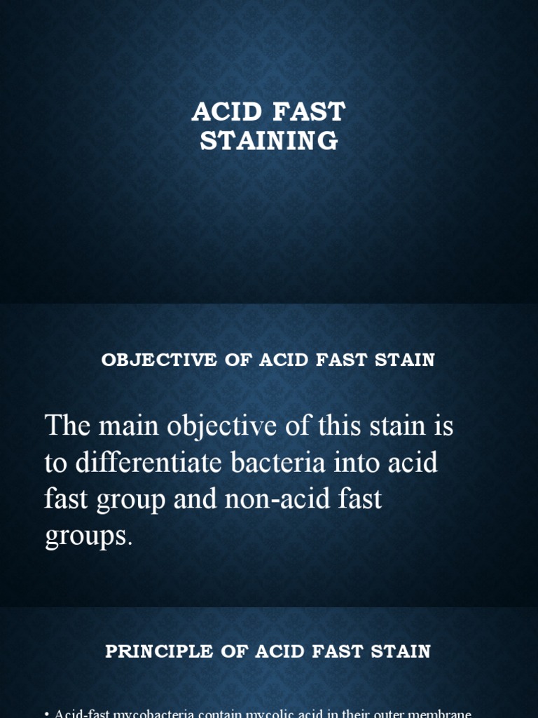 Acid Fast Staining | PDF | Staining | Ethanol
