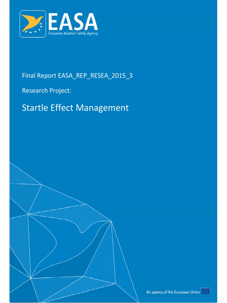 EASA Research Startle Effect Managements | PDF | Simulation | Flight ...