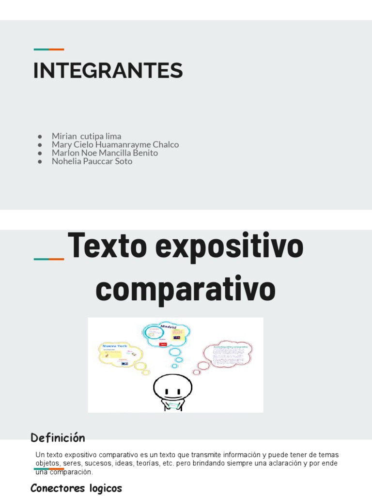 Texto Expositivo Comparativo | PDF