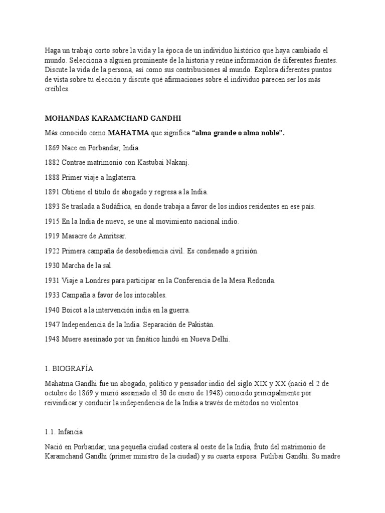 GANDHI | PDF | Mahatma Gandhi | Movimiento de independencia india
