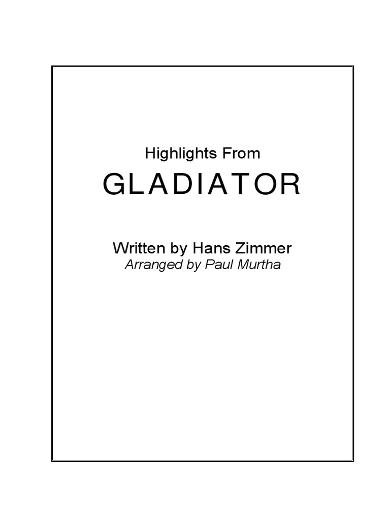Gladiator Score | PDF