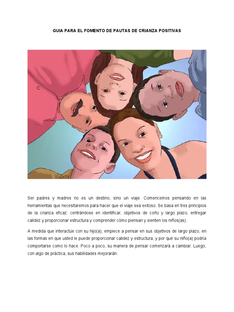 Guia Pautas de Crianza Positivas | PDF | Paternidad/maternidad | Autoestima