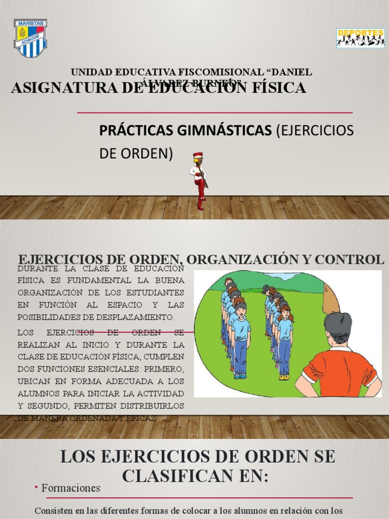 Diapositivas de Ejercicios de Orden | PDF | Pie