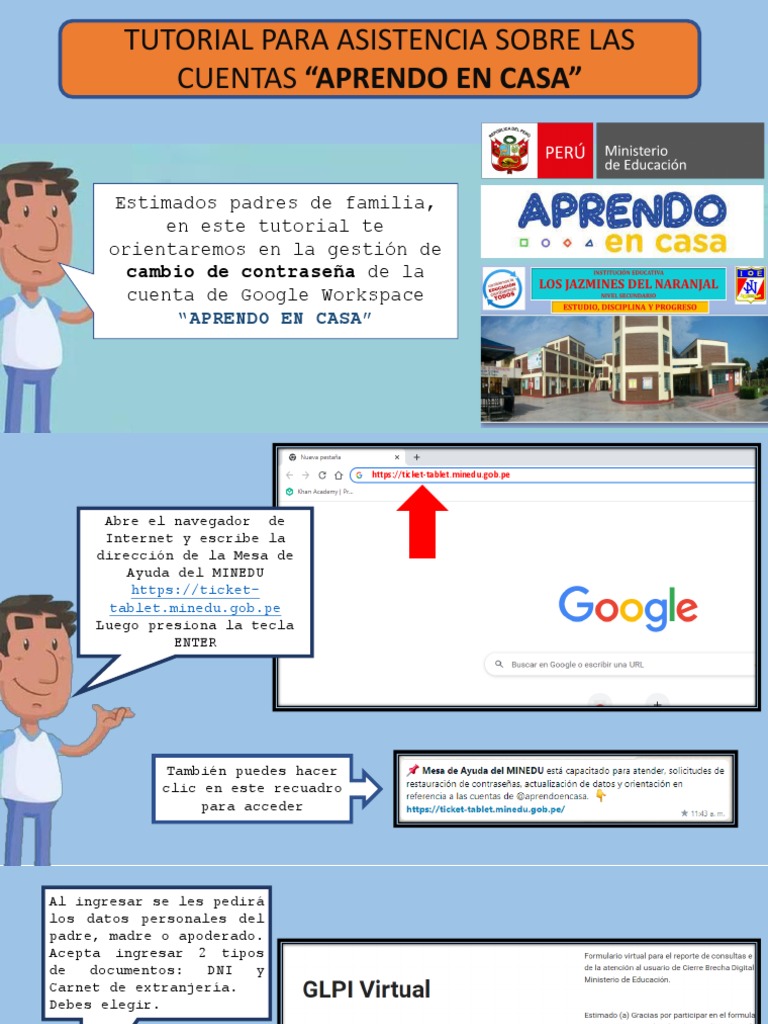 Tutorial Mesa de Ayuda Minedu | PDF
