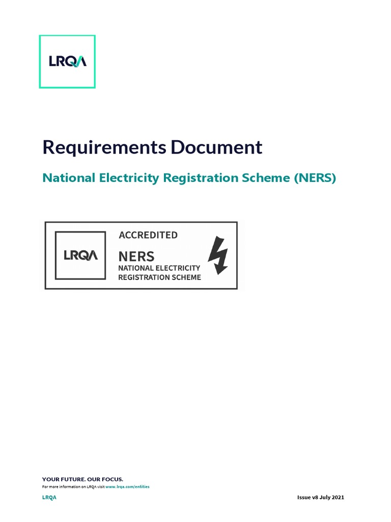 NERS Requirements Document Overview | PDF | Project Management | Audit