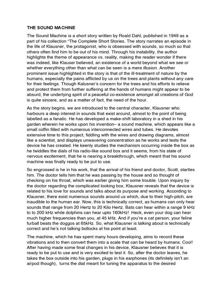 The Sound Machine | PDF | Hertz | Sound