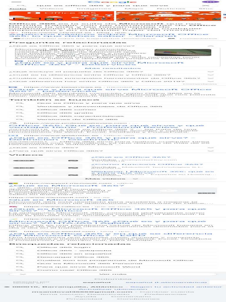Que Es Office 365 Y Para Que Sirve Buscar Con Google PDF