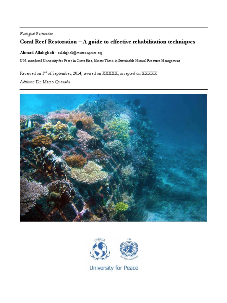 Coral Reef Restoration A Guide To Effect | PDF | Coral Reef | Biodiversity