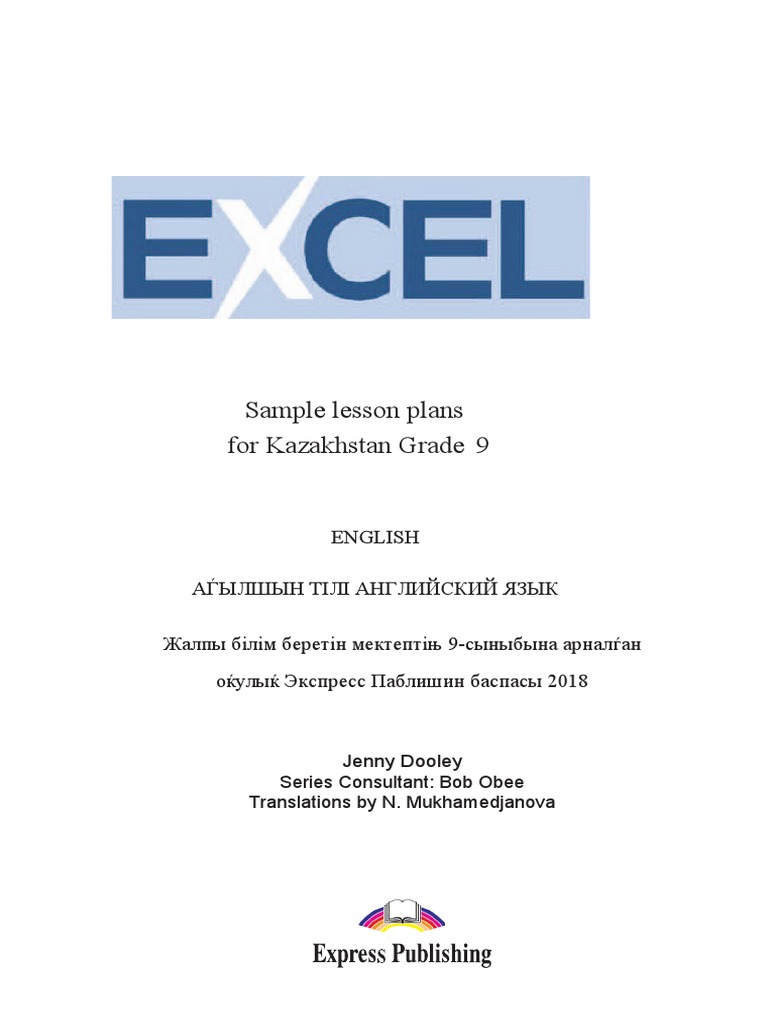 Sample_lesson_plans_Excel_9 | PDF | Verb | Adjective