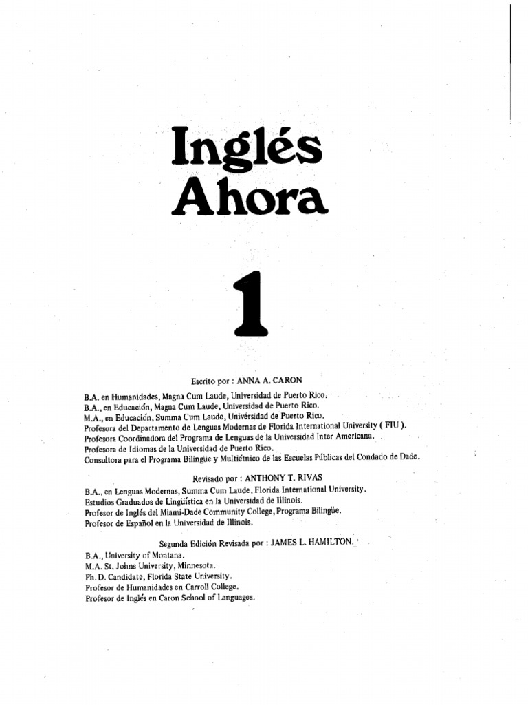 Ingles Ahora 1 | PDF
