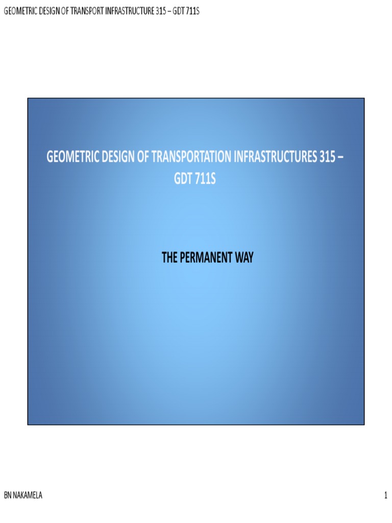 Rail Permanent Way Notes | PDF | Materials | Transportation Engineering