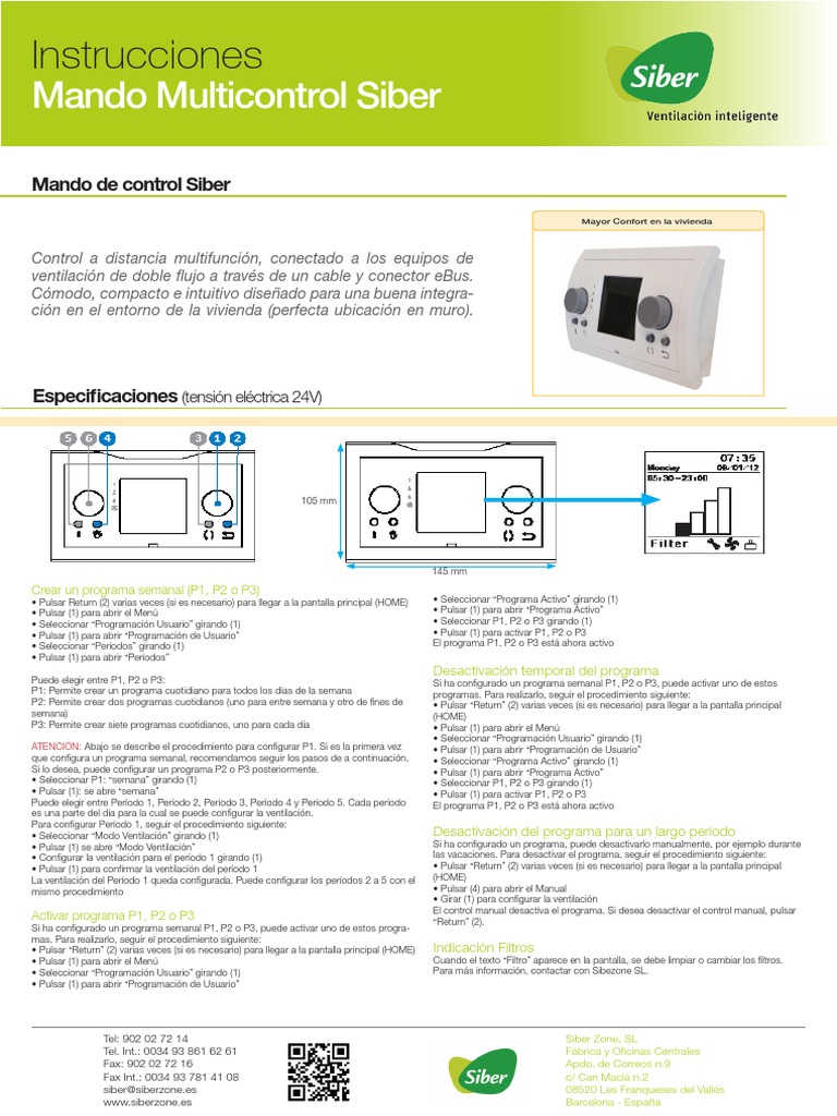 Mando Multicontrol Siber | PDF | Informática | Ingeniería Informática