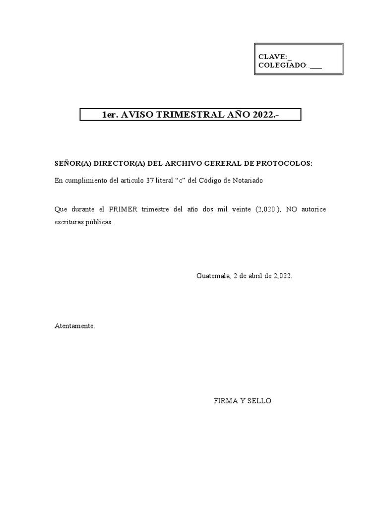 Aviso sobre legalización de documentos 2022 | PDF