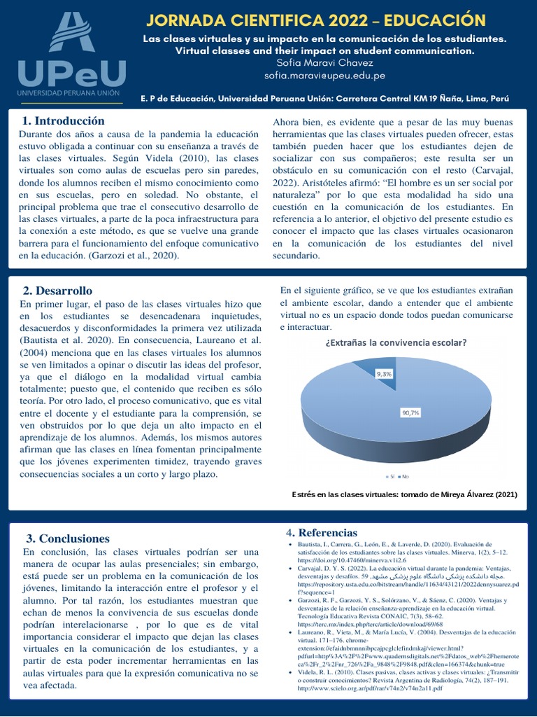 Póster Científico - Sofia Maravi | PDF | Maestros | Ciencia cognitiva