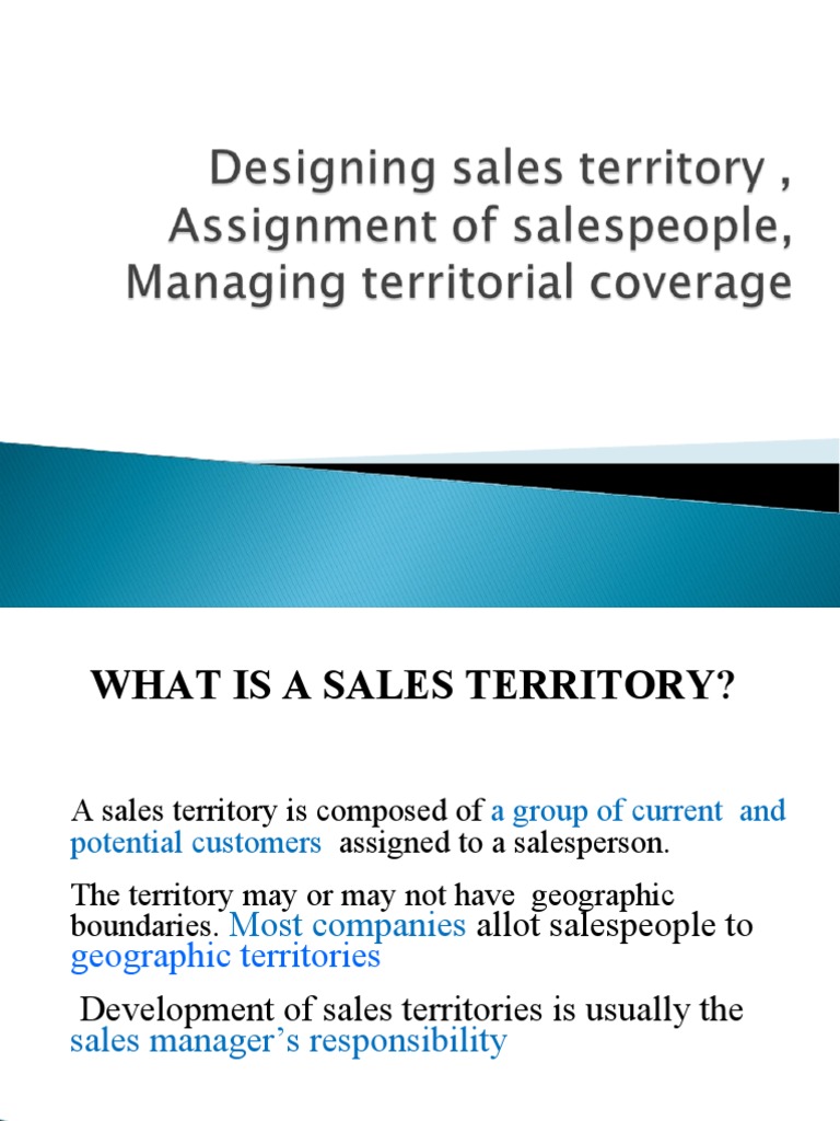Neeta Modcopy5 Territory MGT | PDF | Sales | Business