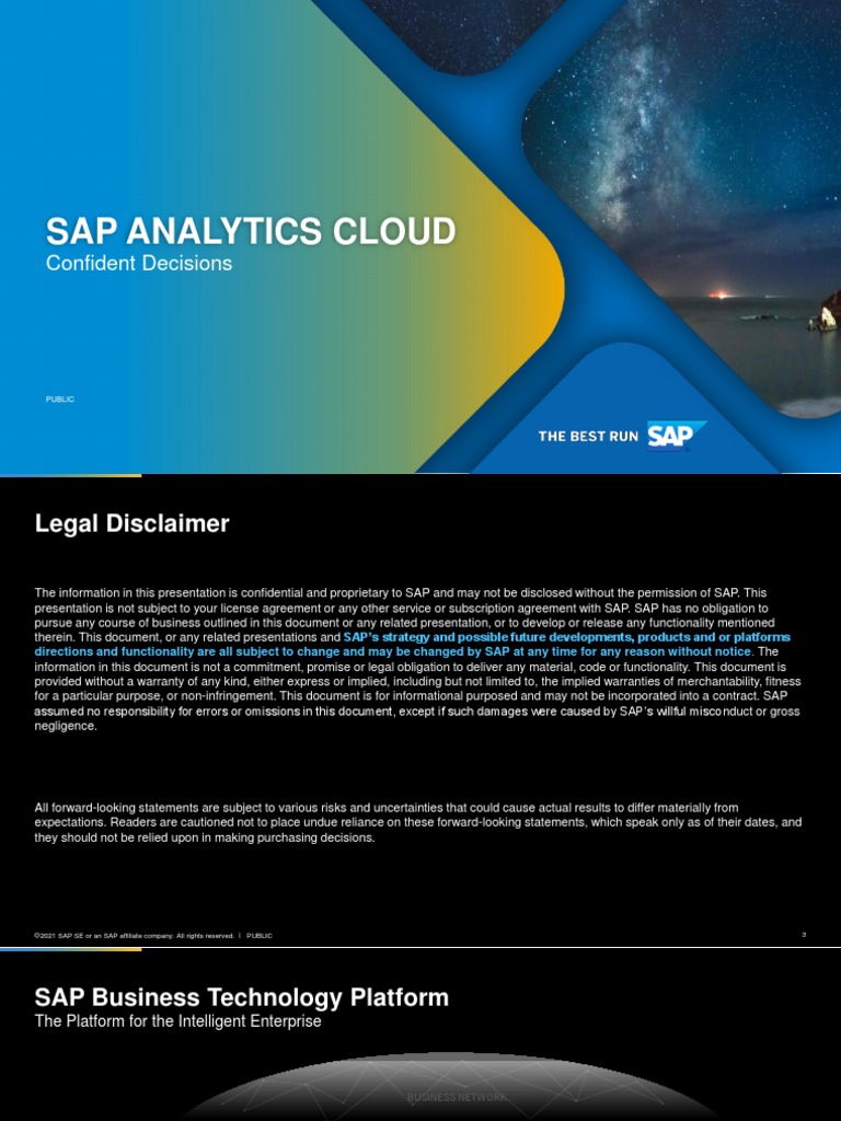 SAP Analytics Cloud Overview | PDF | Analytics | Cloud Computing