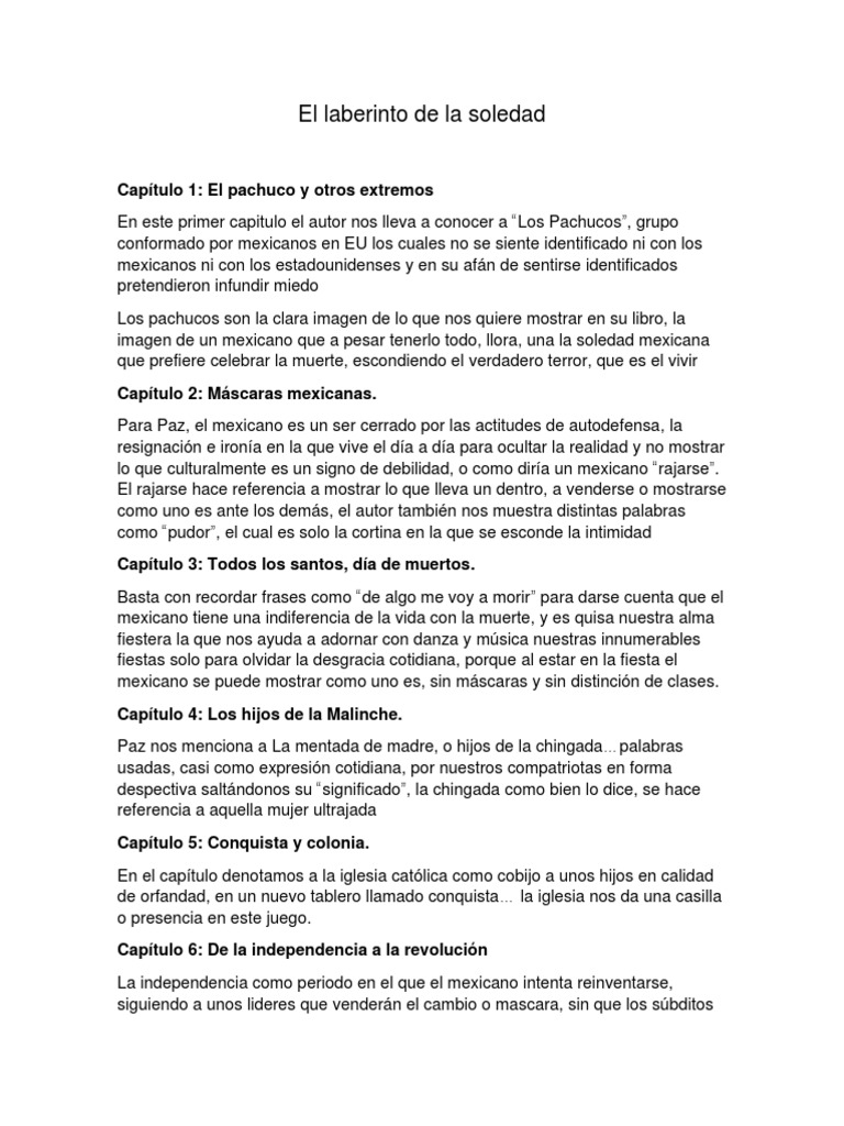 El Laberinto de La Soledad | PDF | México