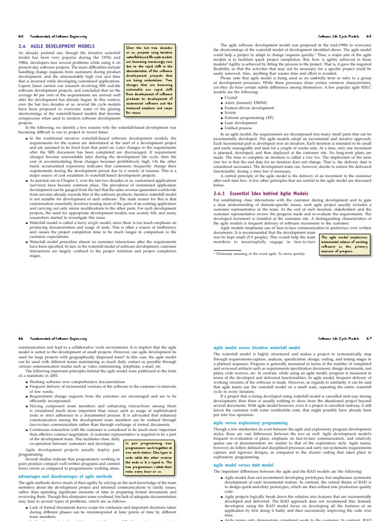 Agile Development Model Pdf Agile Software Development Software
