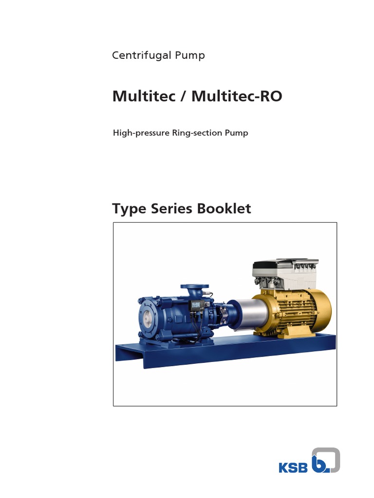 Ksb-Multitec 32-8-2.1 | PDF | Pump | Bearing (Mechanical)